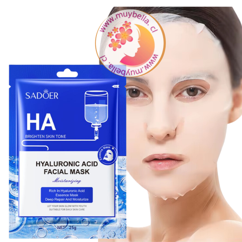 Mascarilla Facial Acido Hialuronico SADOER - MUYBELLA.CL- Todo lo que buscas para tu belleza