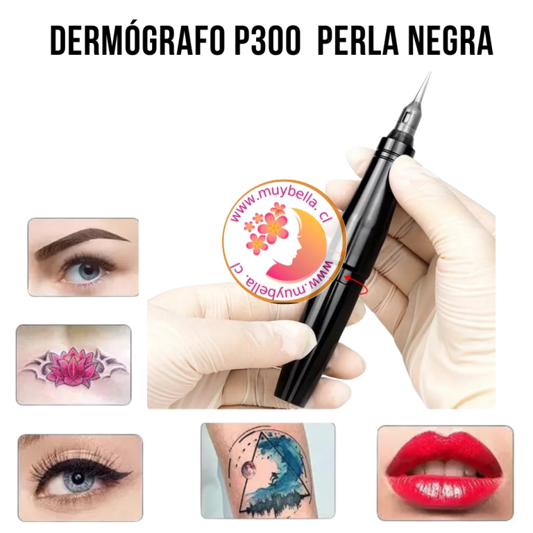 Dermografo Profesional P300 Perla Negra Micropig. - MUYBELLA.CL- Todo ...